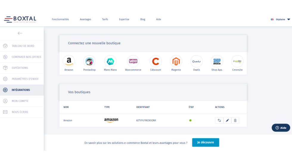 Boxtal - Ma Boutique, Mes Solutions